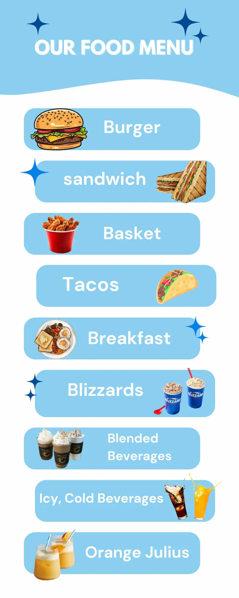 Dairy Queen Menu - Burgers, Blizzard Treats, Cakes & More!